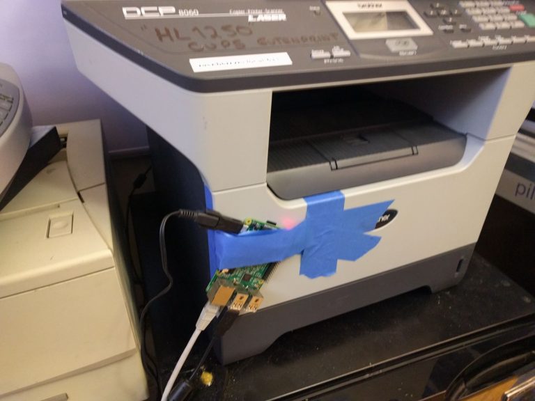 Printer networked. | HacDC